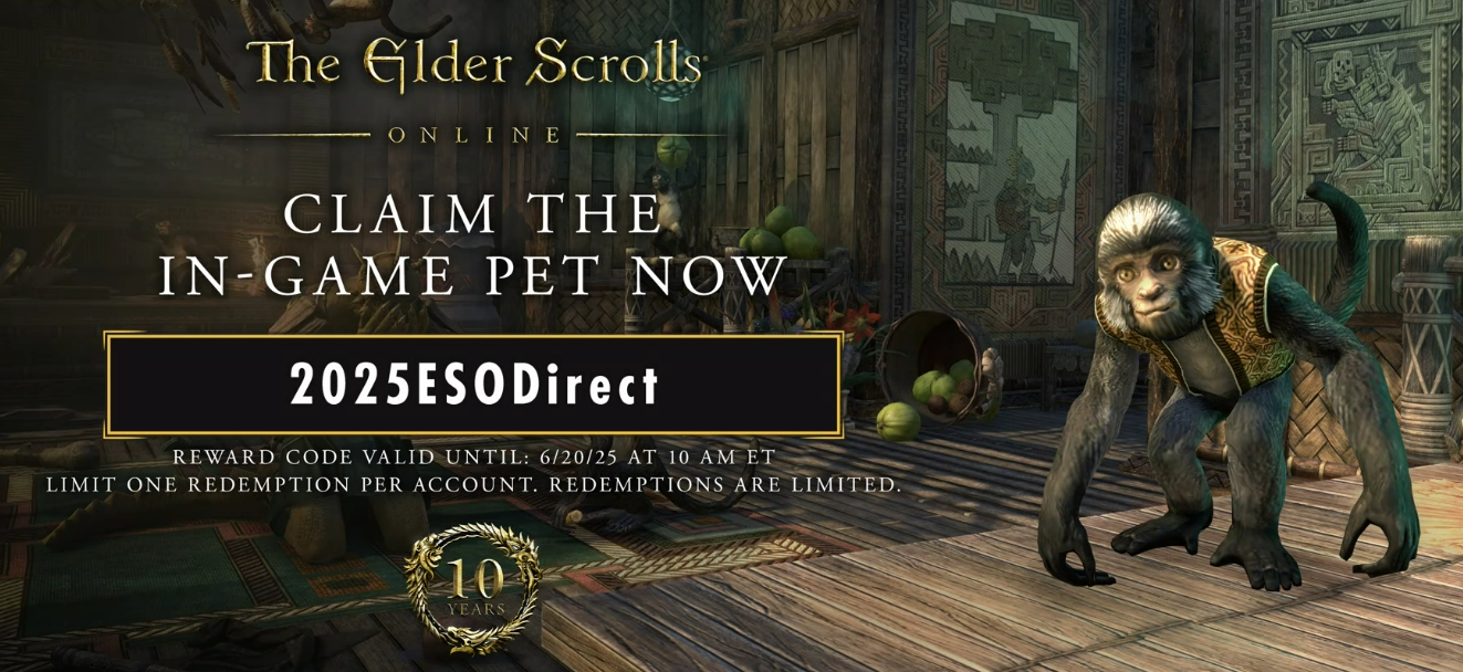 How do I get the 10th Anniversary Monkey? - Support | The Elder Scrolls ...