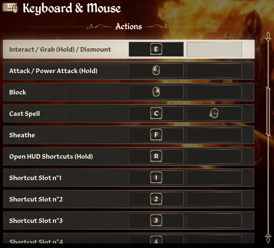 Mouse/Keyboard - Controls - The Elder Scrolls IV: Oblivion Remastered - Bethesda Support